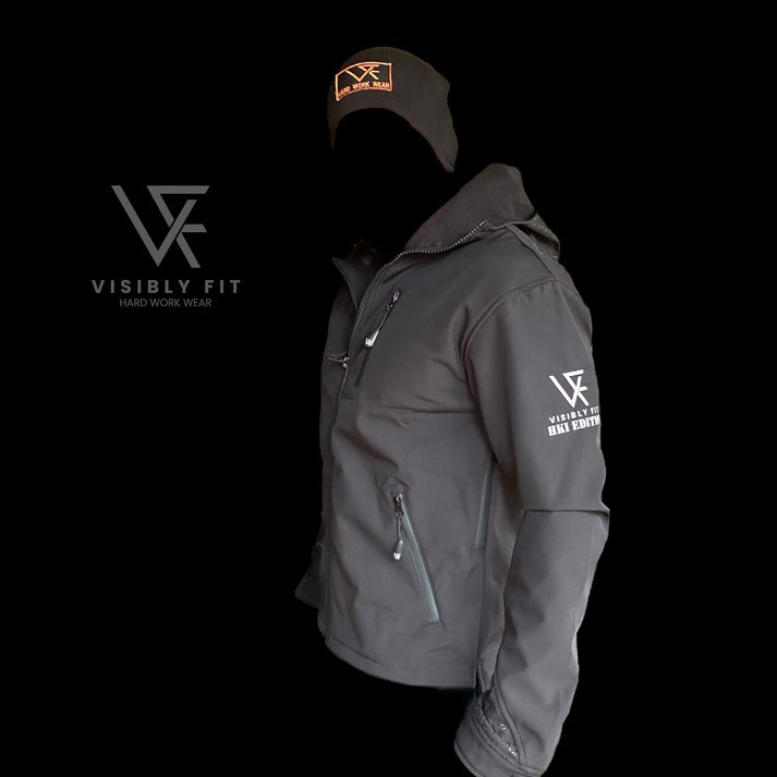 Soft Shell Plain Workwear Jacket - Black – Visibly Fit