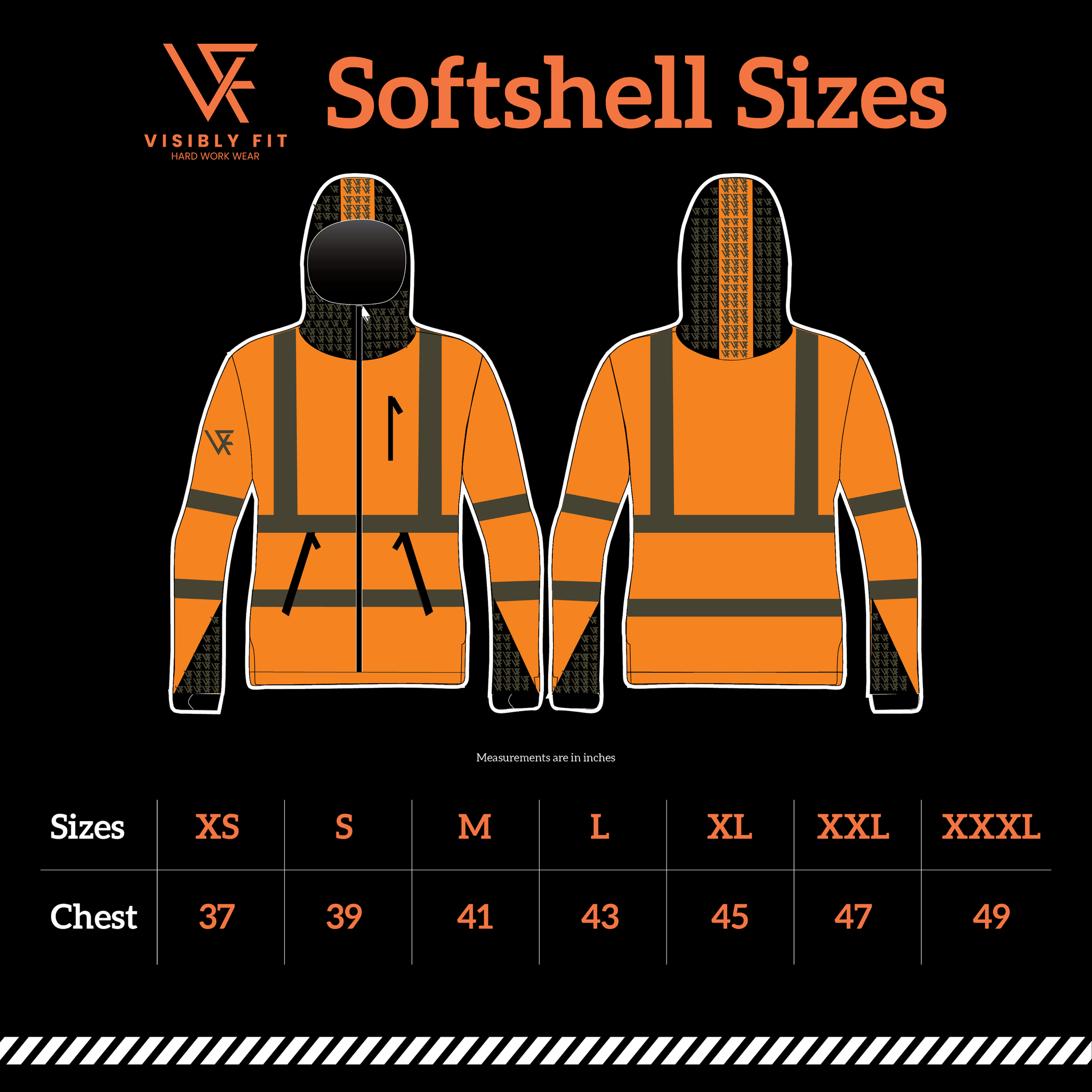 Water Resistant Soft Shell - Hi Vis Orange(VAT is added at the checkou ...